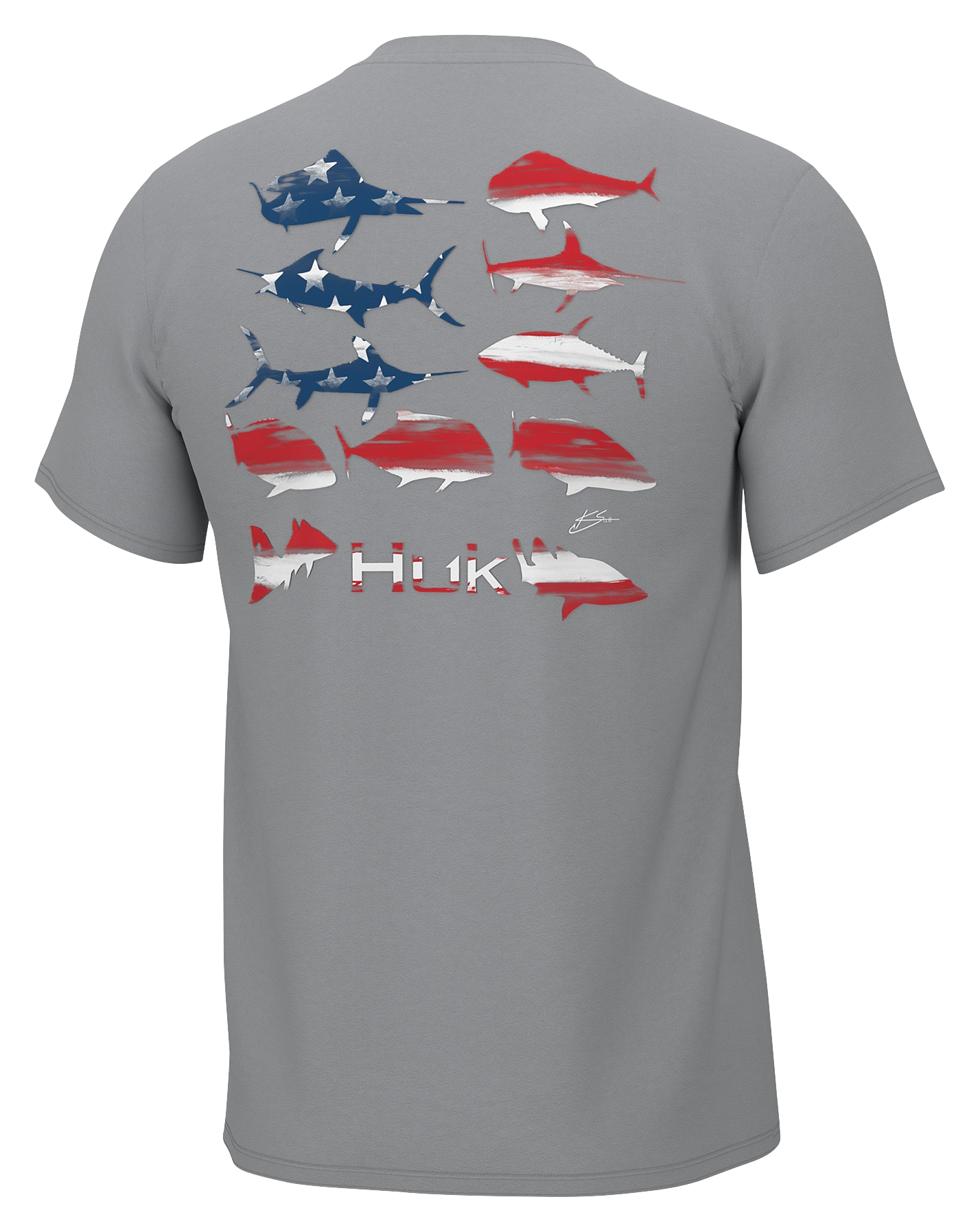 Huk KC Flag Fish Short-Sleeve T-Shirt for Men | Bass Pro Shops